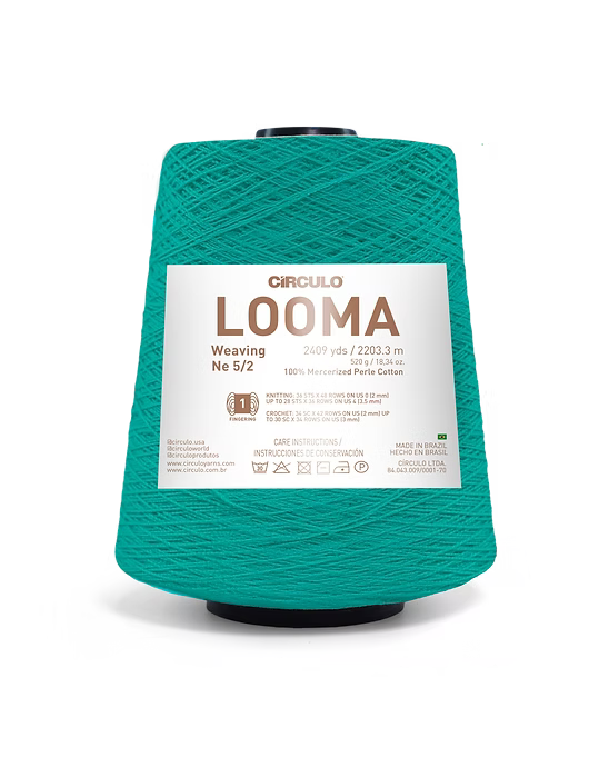 Looma 5/2 Pearl Cotton Yarn Large Cone by Circulo | Halcyon Yarn